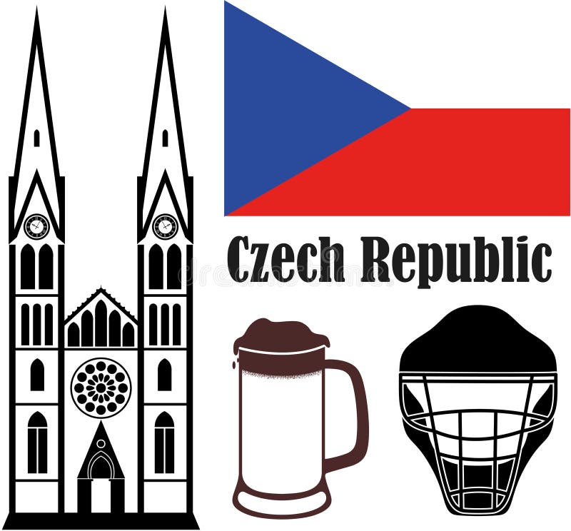Czech Republic stock vector. Illustration of flag, traditional - 48776728