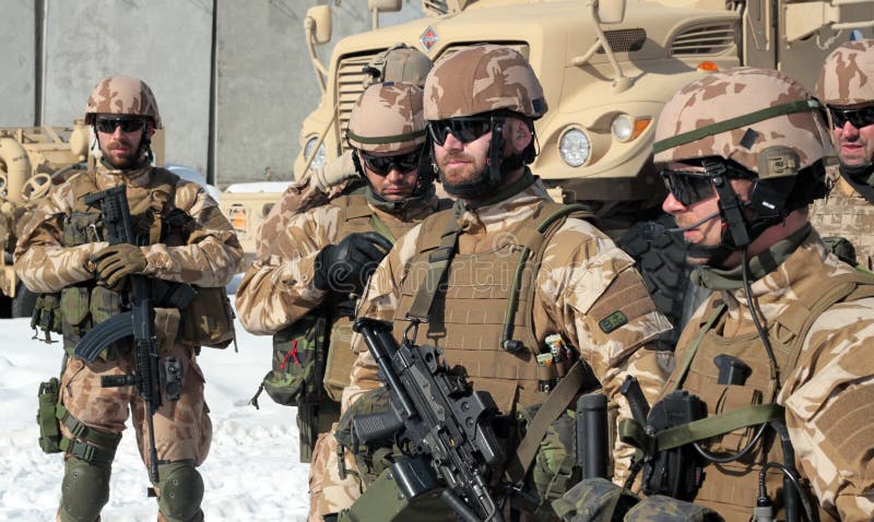 Czech Soldiers Preparing for Mission Editorial Stock Image - Image of ...