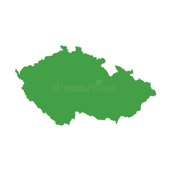 Czechia Map Boundary stock vector. Illustration of czechia - 390306834