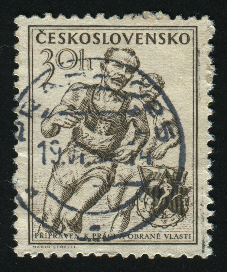 Postage stamp editorial photography. Image of athletics - 111039612