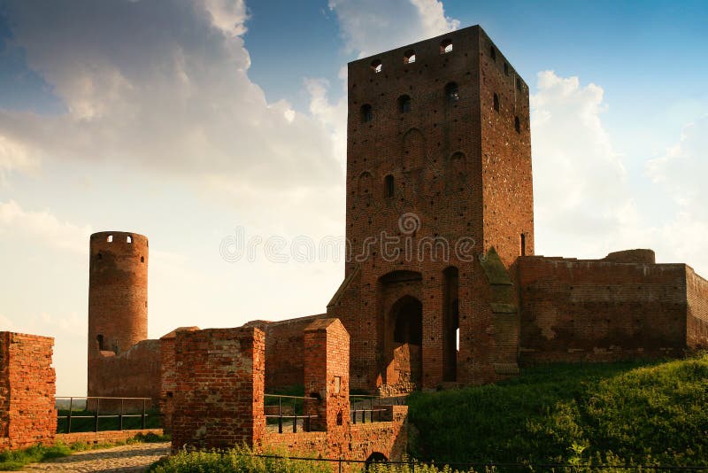 Czersk castle stock photo. Image of brick, attraction - 44892576