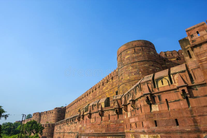 Czerwony Fort W Agra, Amar Singh Brama, Zdjęcie Stock - Obraz złożonej ...