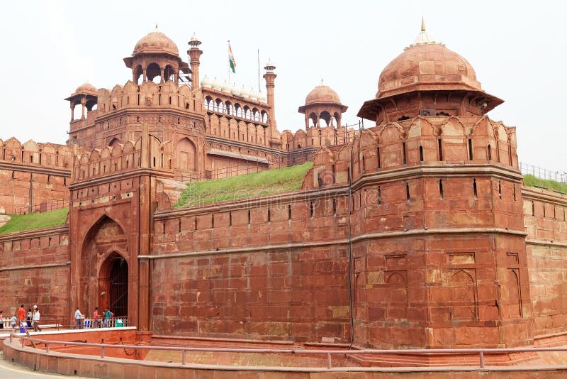 Czerwony Fort W Starym Delhi, India Zdjęcie Editorial - Obraz złożonej ...
