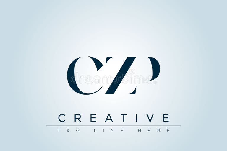CZP abstract letter logo stock vector. Illustration of modern - 363287617