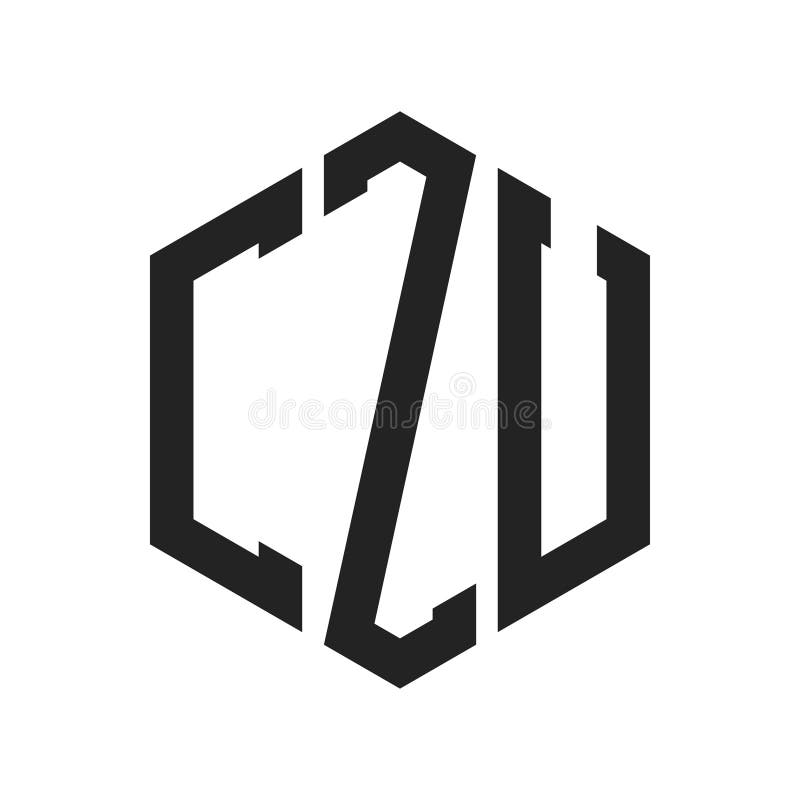 CZU Logo Design. Initial Letter CZU Monogram Logo Using Hexagon Shape ...