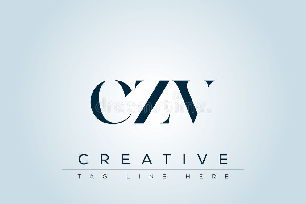 CZV abstract letter logo stock vector. Illustration of icon - 363287602