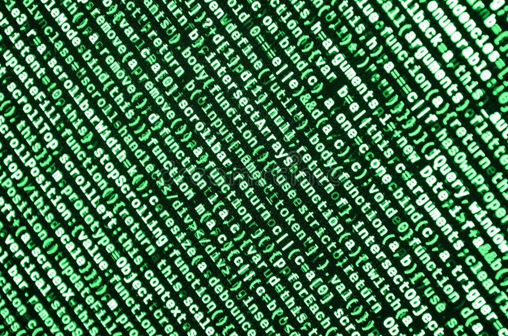 Código Del Javascript En Editor De Texto Concepto Del Ciberespacio De La Codificación Pantalla ...