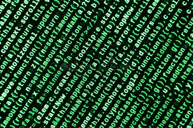 Código Del Javascript En Editor De Texto Concepto Del Ciberespacio De La Codificación Pantalla ...