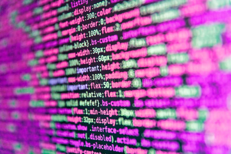Código Php Sobre Fondo Azul En Editor De Código. Byte De Matriz De Datos Binarios Código Rian ...