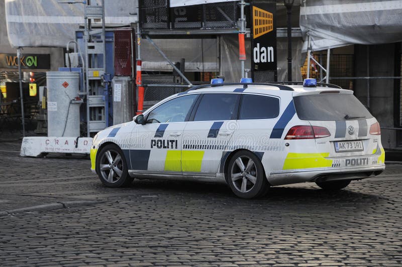 POLIZEIWAGEN POLITI BIL _DANISH Redaktionelles Stockfoto - Bild von ...