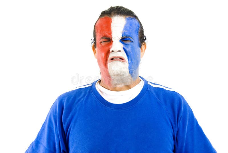 Défenseur français triste image stock. Image du france - 13965703