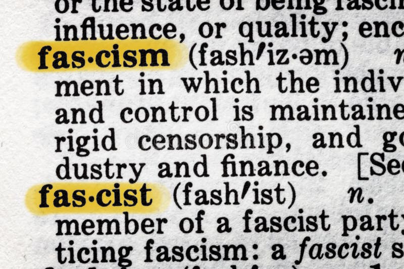 Définition De Dictionnaire De Fascisme Photo stock - Image du ...
