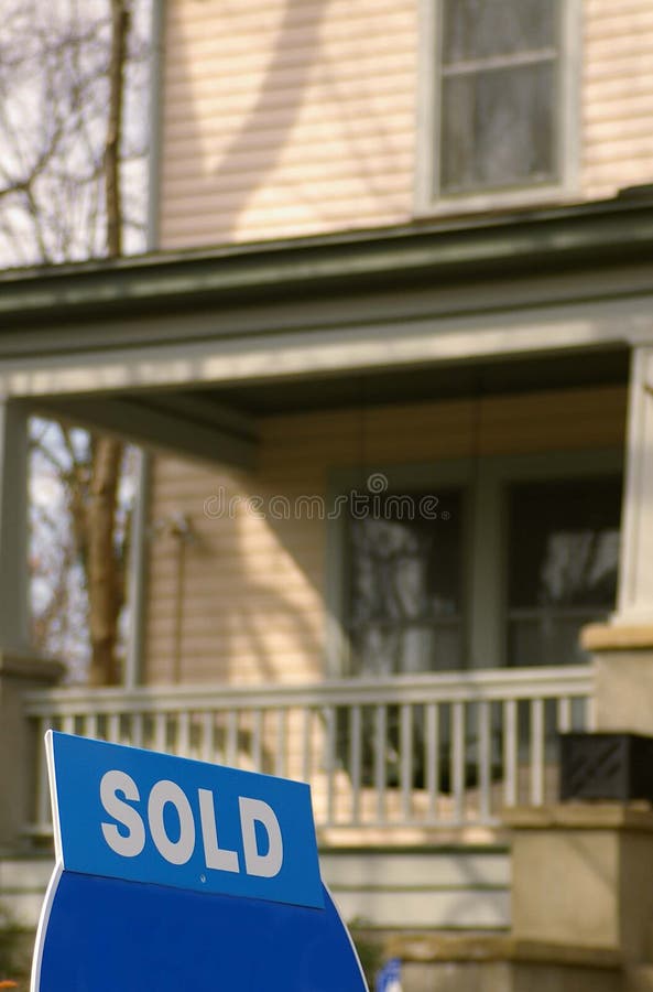 Signe vendu image stock. Image du signe, glace, emprunt - 39527079