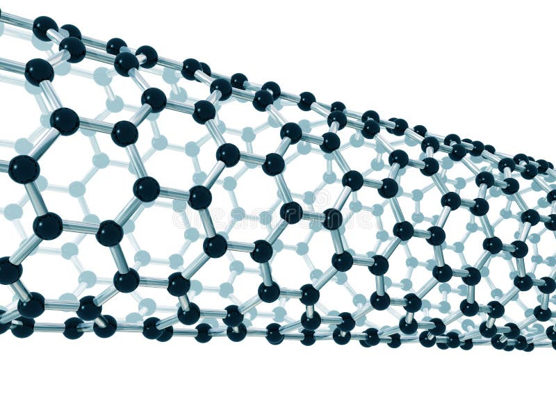 Structure De Nanotube De Carbone Illustration Stock - Illustration du ...