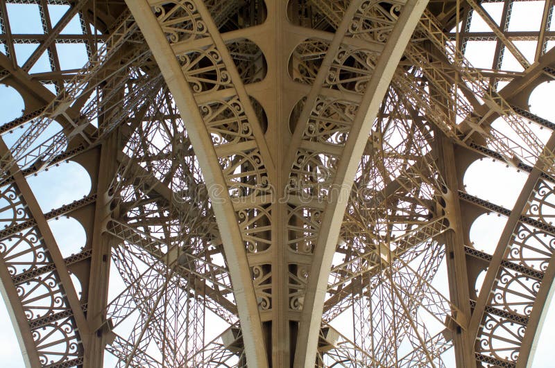 Détails De La Structure De Tour Eiffel Image stock - Image du ...