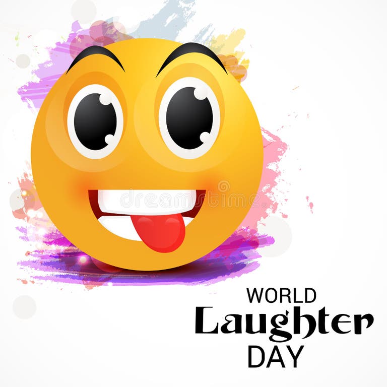 Día de la risa del mundo stock de ilustración. Ilustración de color ...