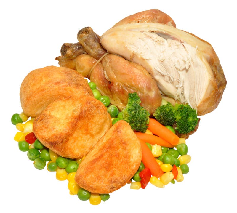 Poulet de Poussin de rôti photo stock. Image du poulet - 42886926