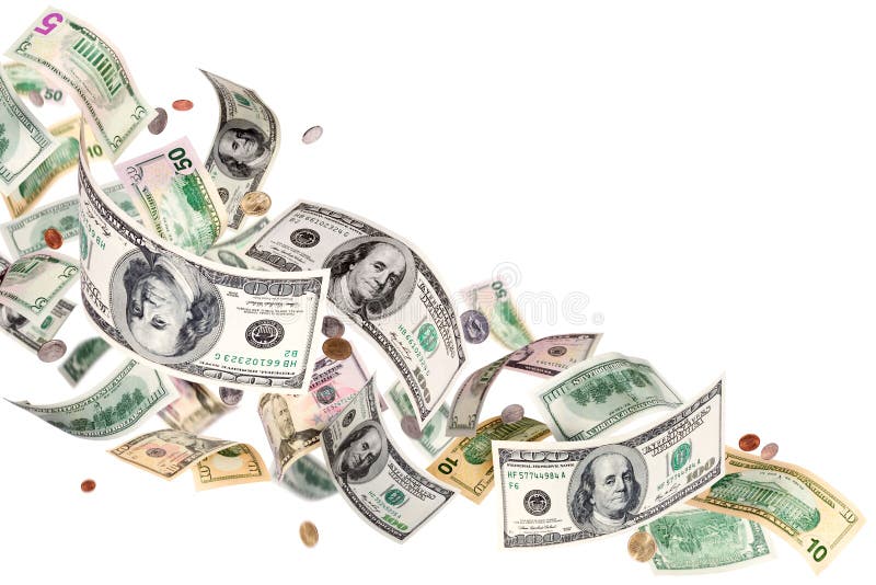Dólares Americanos Que Vuelan Imagen de archivo - Imagen de ideas ...