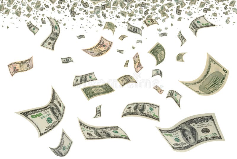 Dólares en el aire. foto de archivo. Imagen de activos - 38333036