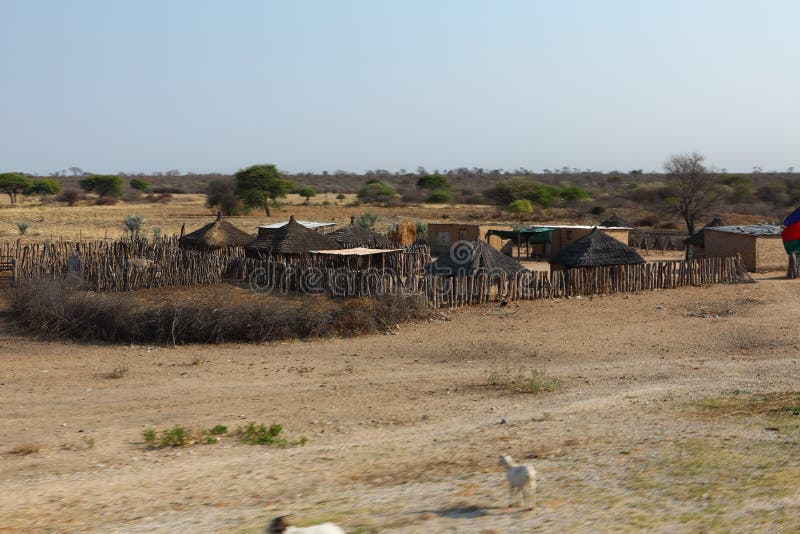 Dörfer Und Armut In Namibia Stockbild - Bild von leben, afrika: 132160815