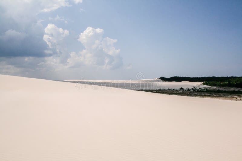 Dünen Auf Einem Strand in Leba, Polen Stockbild - Bild von land ...