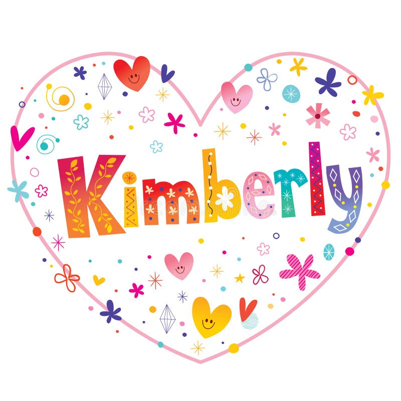 Kimberly girls name stock vector. Illustration of kids - 142964745