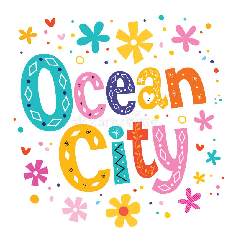 Summer Ocean City Maryland Stock Illustrations – 11 Summer Ocean City ...