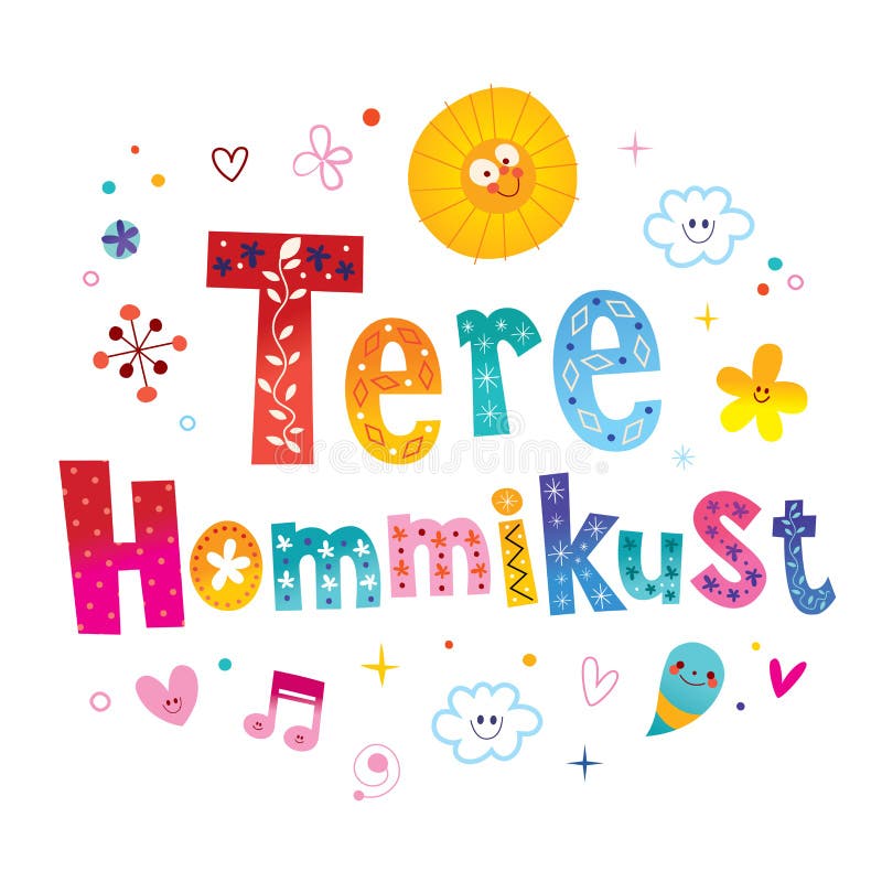 Estonian Unique Lettering Design Stock Illustrations – 5 Estonian ...