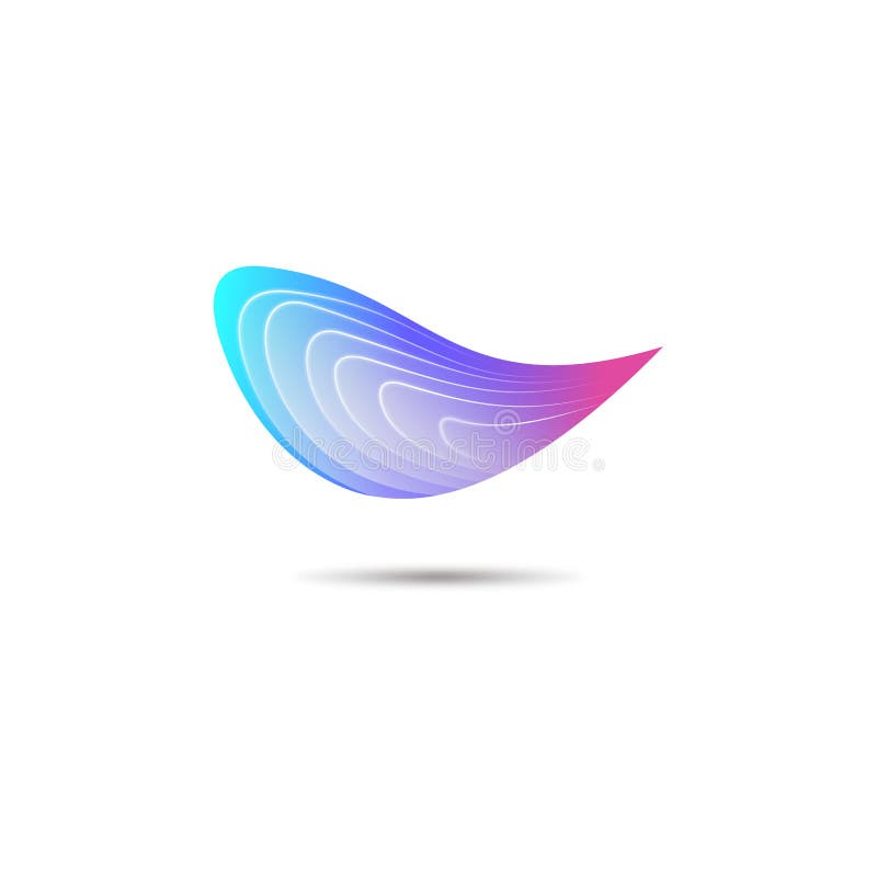 With a Gradient from Blue-violet To Red, this Logo Looks Bright. Stock ...