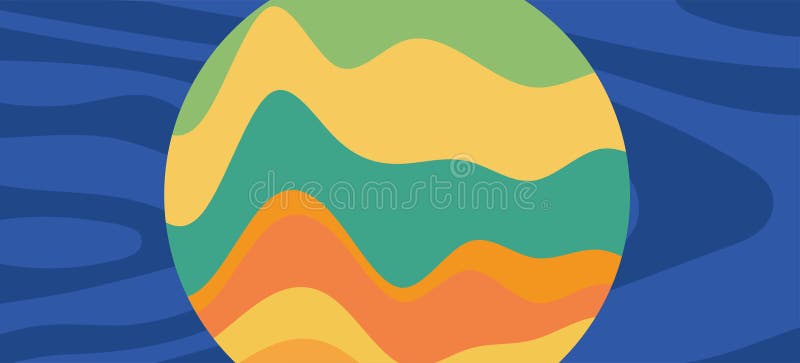Abstract Background with Collage of Various Curvy Shapes and Texture ...