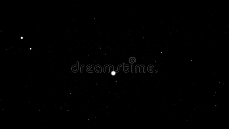 3d Abstract Animation of White Particles Falling from Dark Sky Stock ...