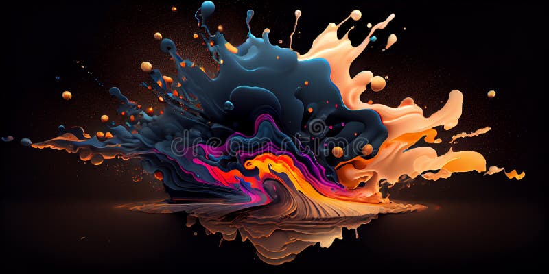 3D Abstract Art Background Design Stock Illustration - Illustration of ...
