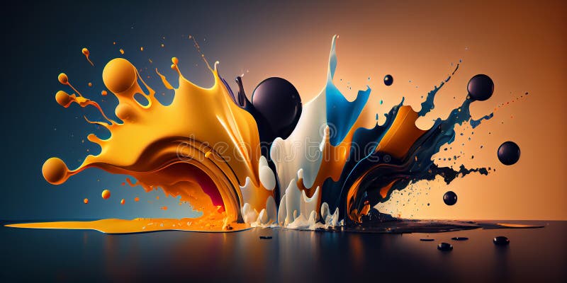 3D Abstract Art Background Design Stock Illustration - Illustration of ...