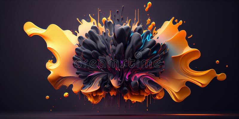 3D Abstract Art Background Design Stock Illustration - Illustration of ...