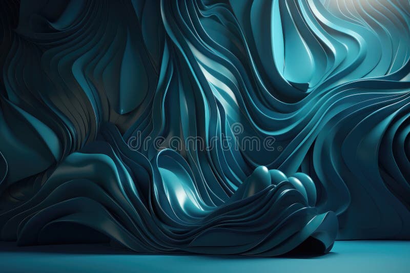 Abstract Background of Drops of Black and White Liquid in 3d Style. AI ...