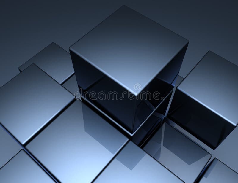 3D Abstract Background Blocks. 3d Illustration Stock Illustration ...