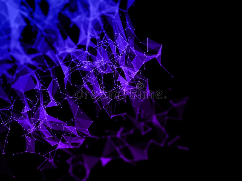 3D Abstract Background with Detailed Low Poly Design Stock Illustration ...