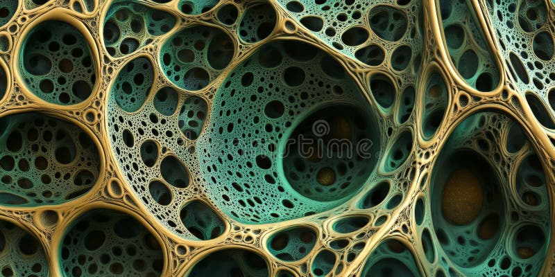 A 3D Abstract Background with Interwoven, Lattice-like Structures in ...