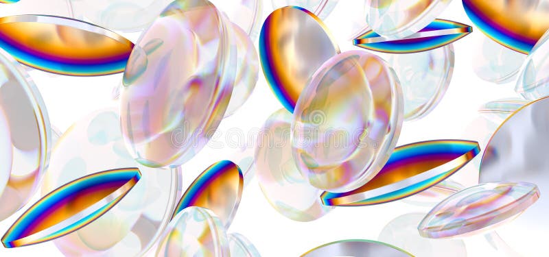 3d Abstract Background of Lens with Beautiful Design Stock Illustration ...