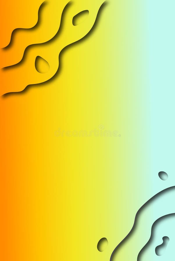 3D Abstract Background with Paper Cut. Gradient Shadow from Elements ...