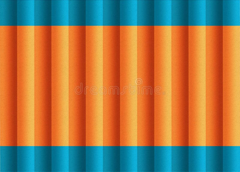 3D Abstract Background or Texture of Blue and Orange Color with Relief ...