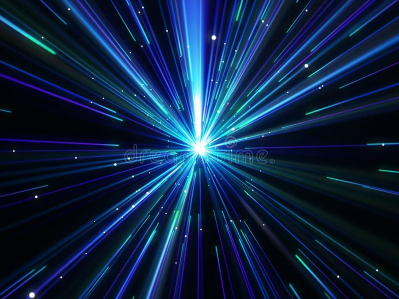 3D Abstract Background with Warp Tunnel Effect Design Stock ...