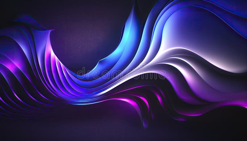 3D Abstract Background Waves Stock Illustration - Illustration of dark ...