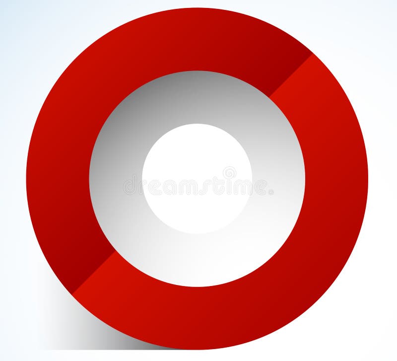 3d Abstract Circle Icon with Transparent Shadow. Circle Icon Stock ...