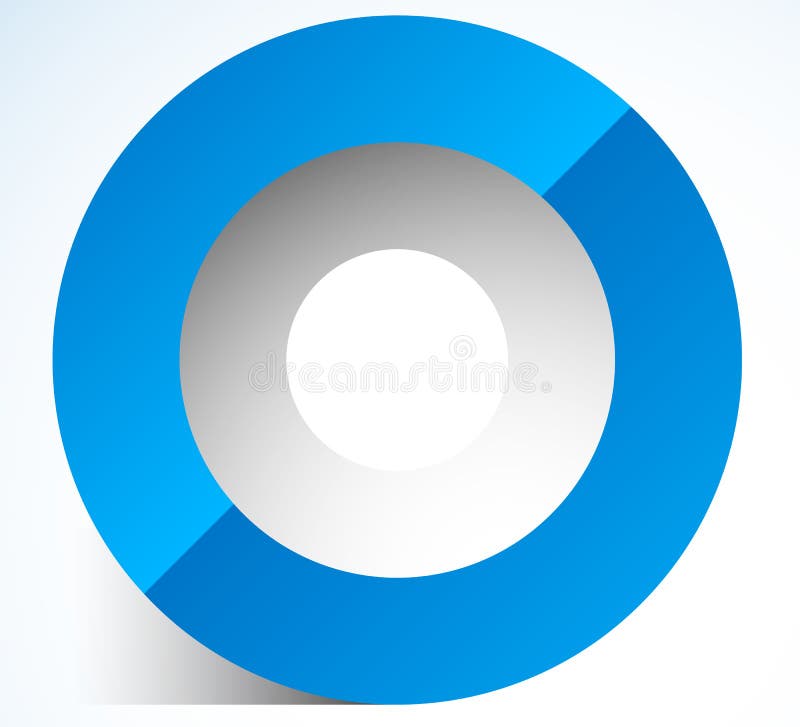 3d Abstract Circle Icon with Transparent Shadow. Circle Icon Stock ...