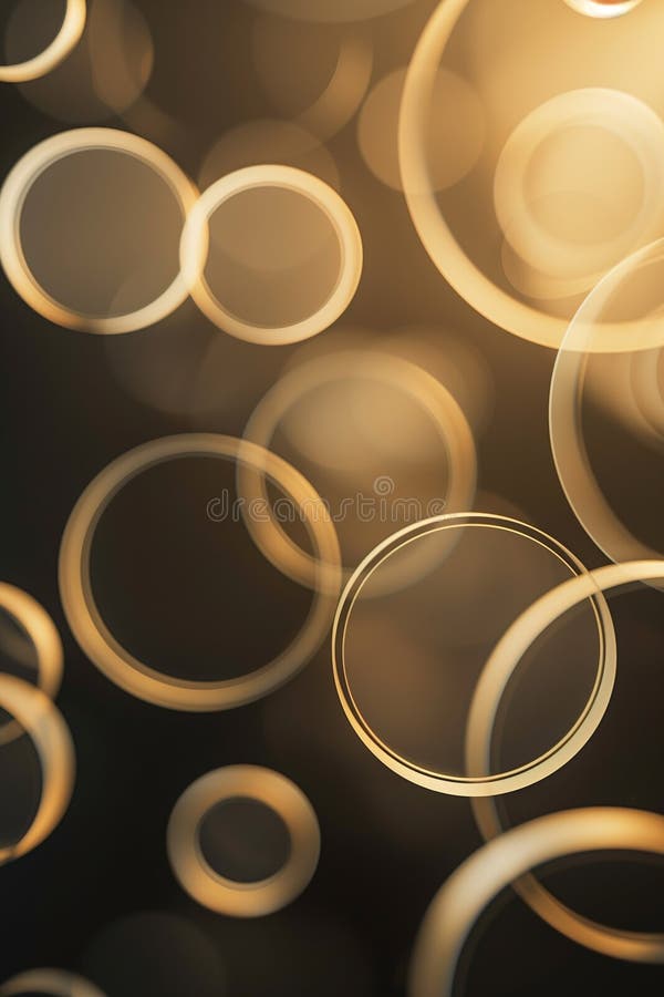 3d Abstract Circles Background with Illuminating Light Effects from ...
