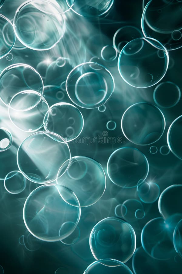 3d Abstract Circles Background with Illuminating Light Effects from ...