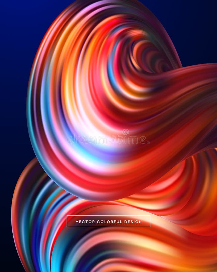 3d Abstract Colorful Fluid Design. Vector Illustration Stock Vector ... 3d Abstract Colorful Fluid Design. Vector Illustration Stock Vector ...