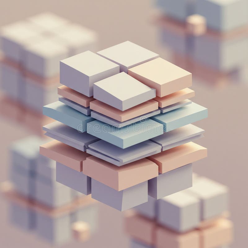 Blue Floating Square Plates Stock Illustrations – 4 Blue Floating ...