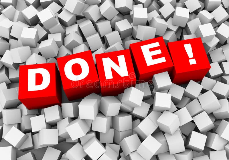 3d Abstract Cubes Boxes Background - Done Stock Illustration ...